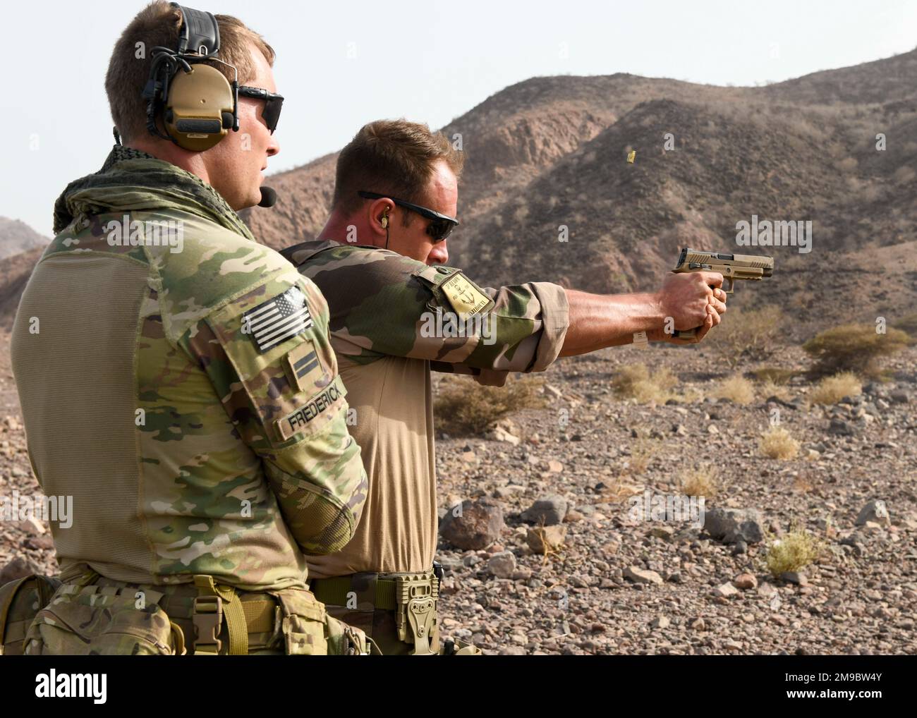 U.S. Army 2nd Lt. Aaron Frederick, platoon leader with Task Force Red ...
