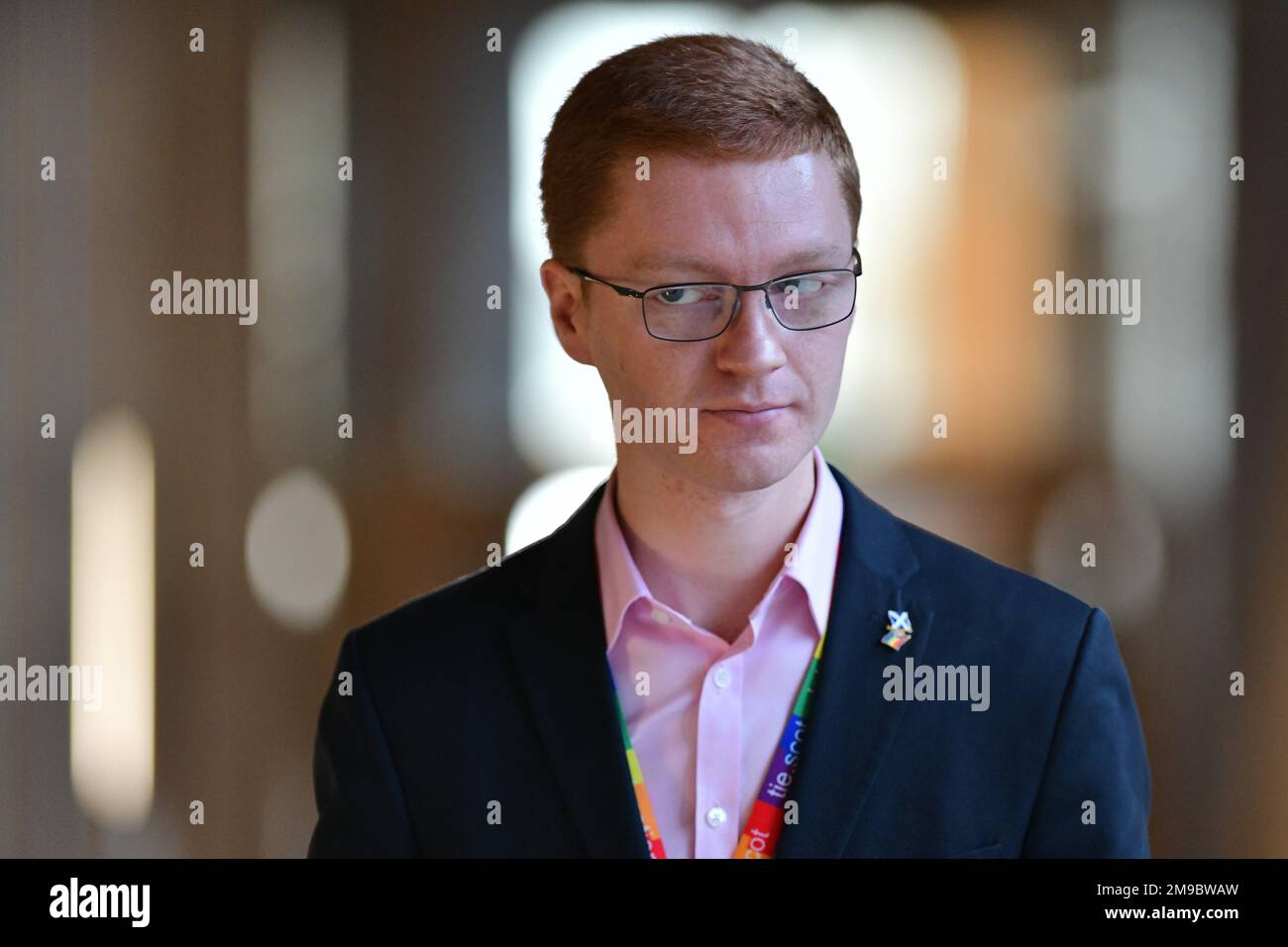 Edinburgh Scotland, UK 17 January 2023 Ross Greer at the Scottish ...