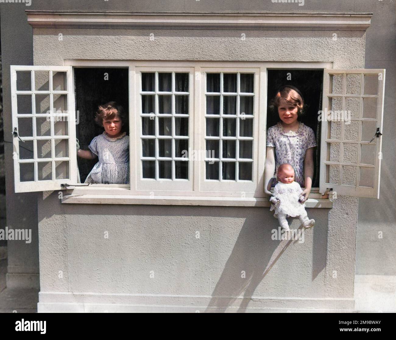 Charming photograph of Princess Elizabeth (Queen Elizabeth II) and her ...