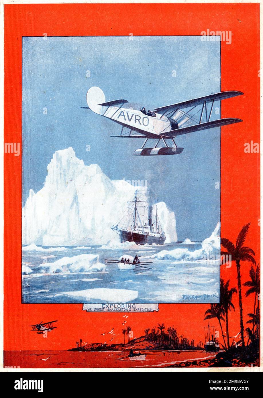 Avro aircraft exploring with Ernest Shackleton's Antarctic expedition ...