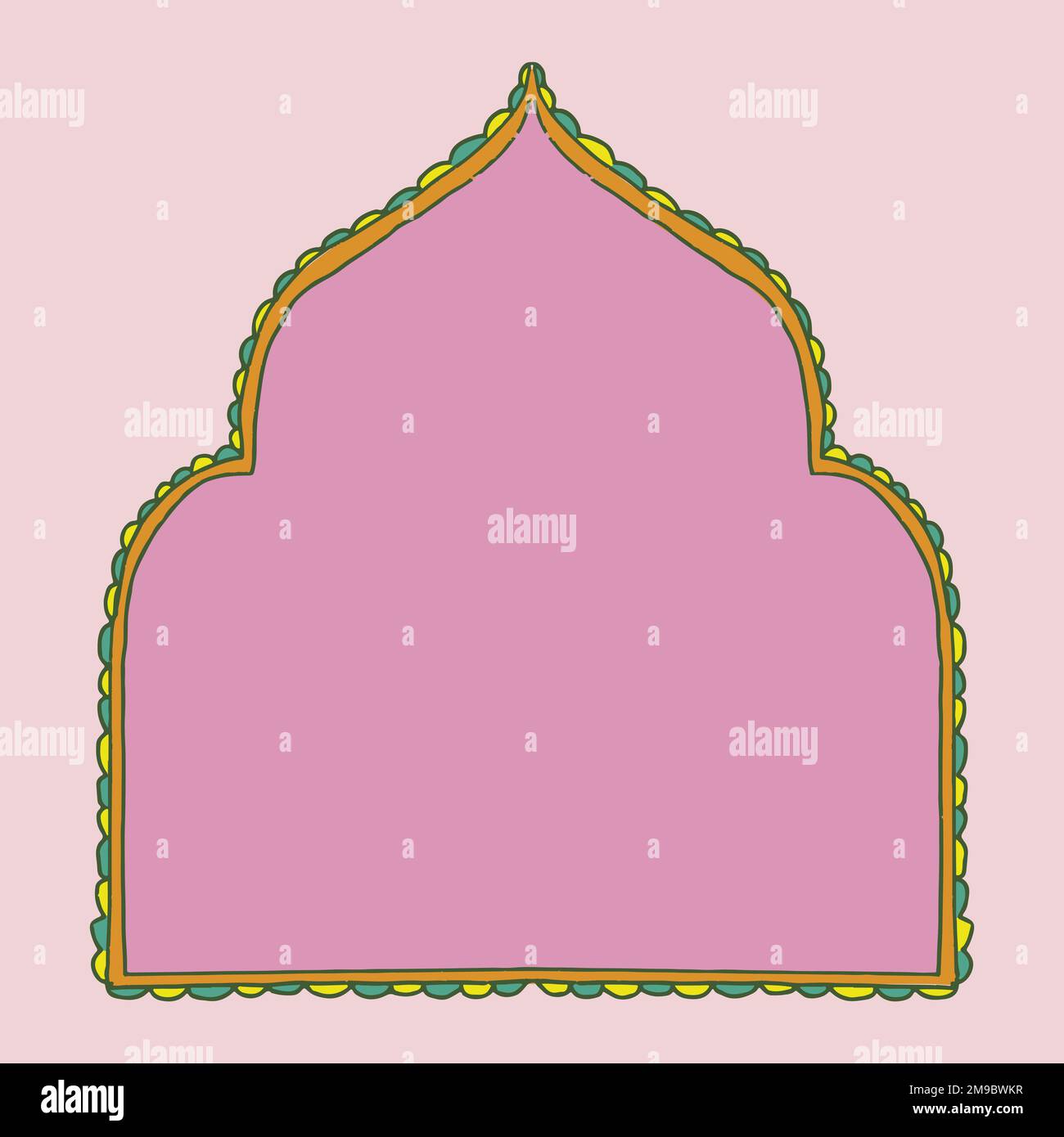 Diwali Indian rangoli vector frame design Stock Vector Image & Art - Alamy