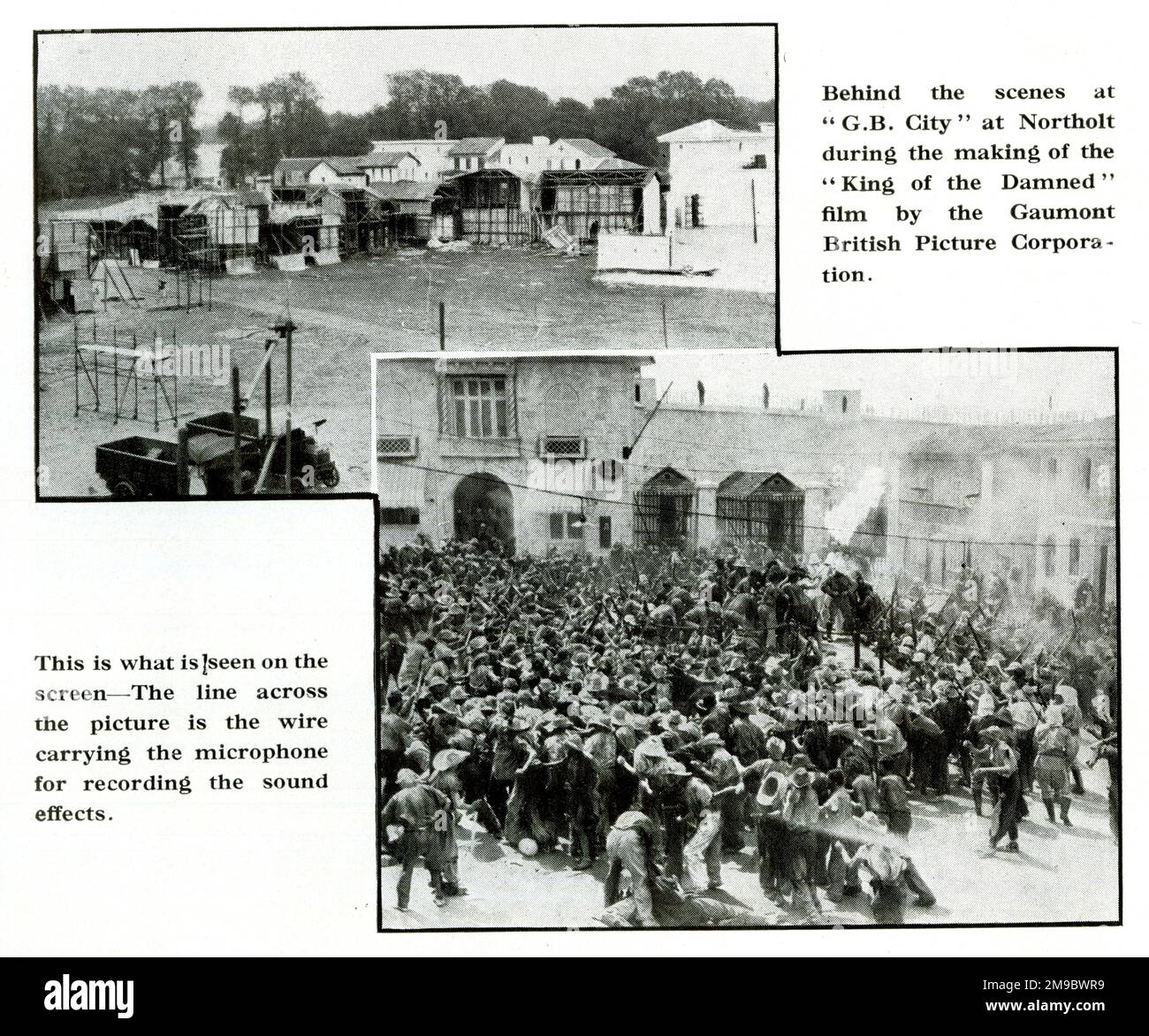 Gaumont British Film Studios at Northolt, West London, during the ...