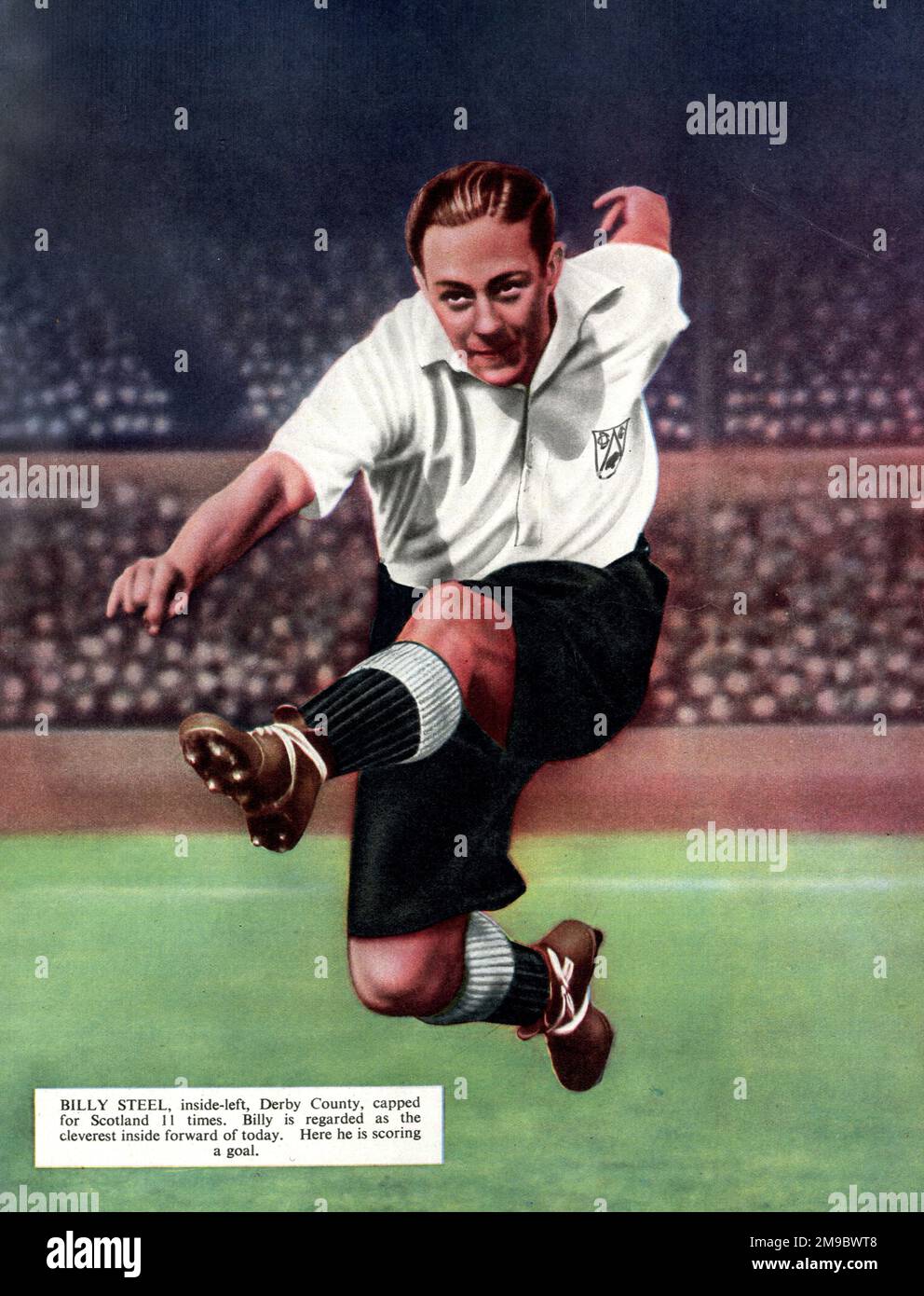 Billy Steel, inside left footballer for Derby County and Scotland Stock ...