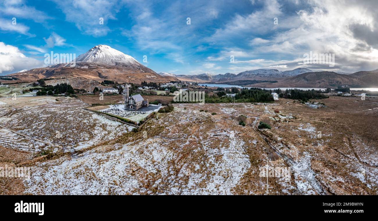 Church of the Sacred Heart, Dunlewey close to Mount Errigal in County ...