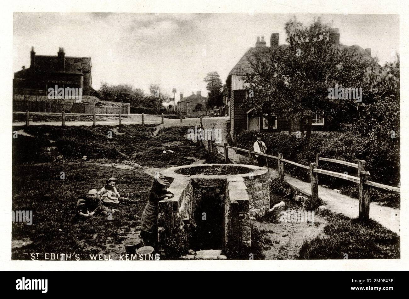 St Edith's Well, Kemsing, Kent Stock Photo - Alamy