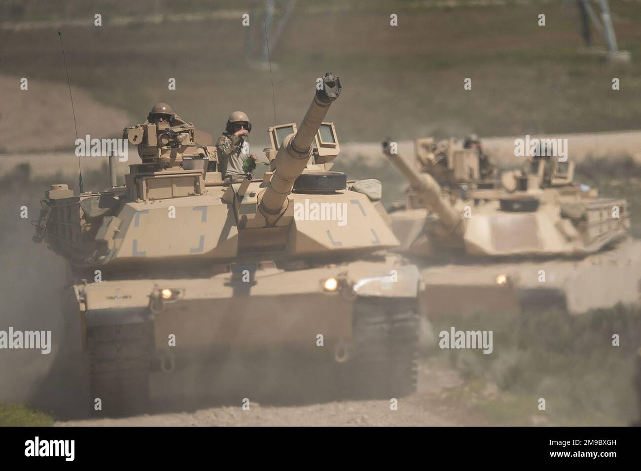 Abrams Tanks from A Company, 2-116th Combined Arms Battalion, 116th ...