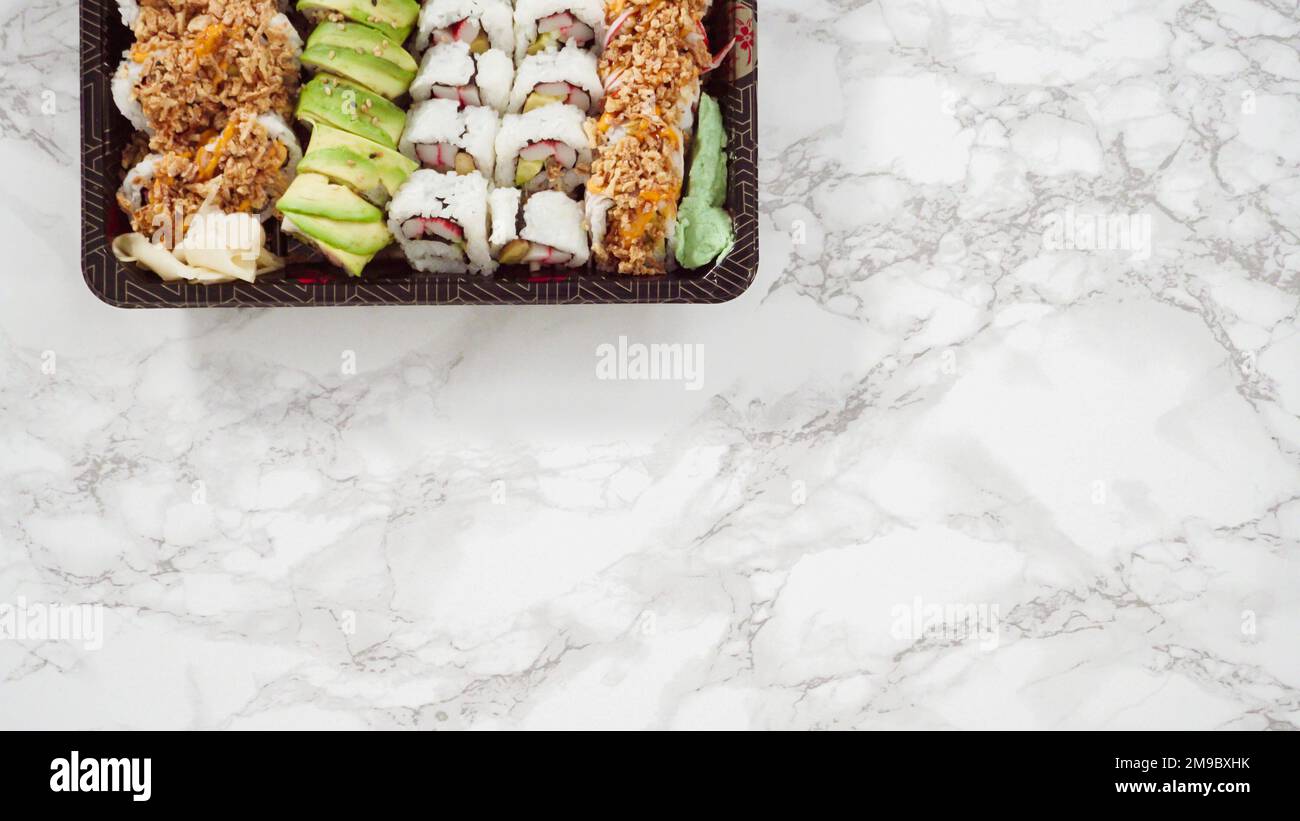 Flat lay pre packaged variety hi-res stock photography and images - Alamy