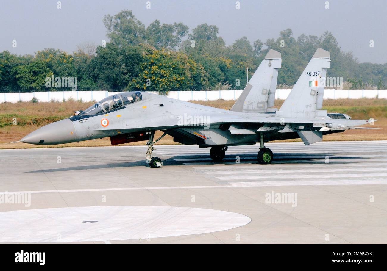 Indian Air Force - Sukhoi Su-30MKI SB037 of No.102 Squadron 'Trisonics ...