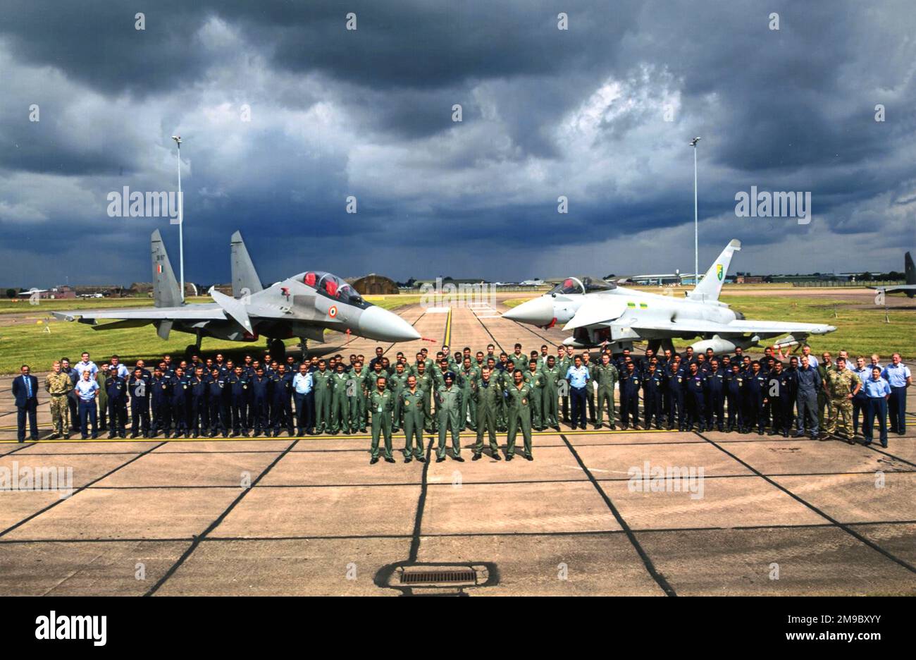 Indian Air Force and Royal Air Force - Sukhoi Su-30MKI and Eurofighter ...