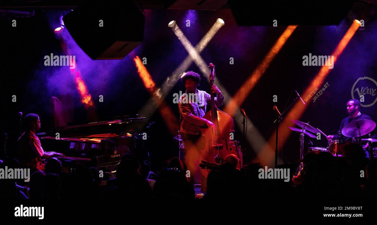 New York, USA. 16th Jan, 2023. Julius Rodriguez performs with band ...
