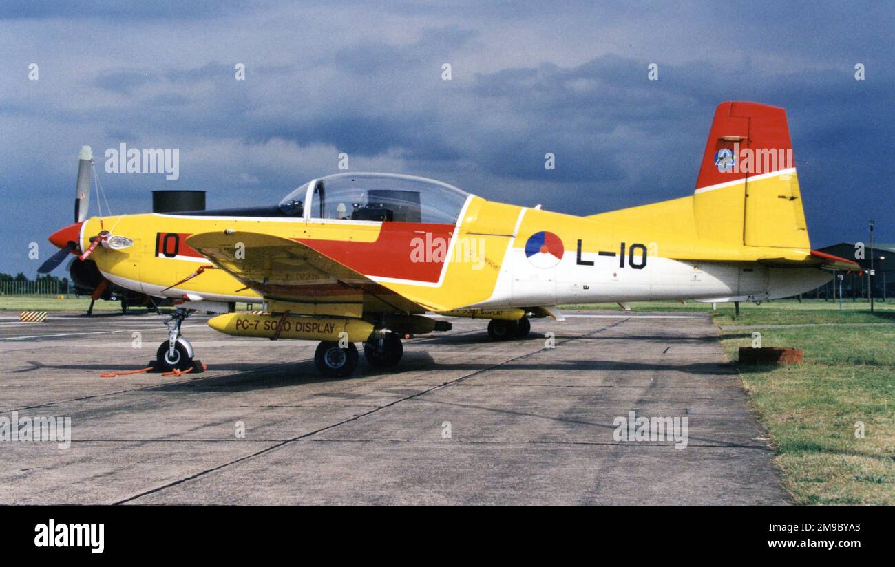 Koninklijke Luchtmacht - Pilatus PC-7 L-10 (msn 547), at RAF Fairford ...