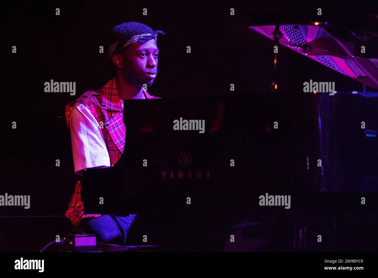 New York, USA. 16th Jan, 2023. Julius Rodriguez performs with band ...