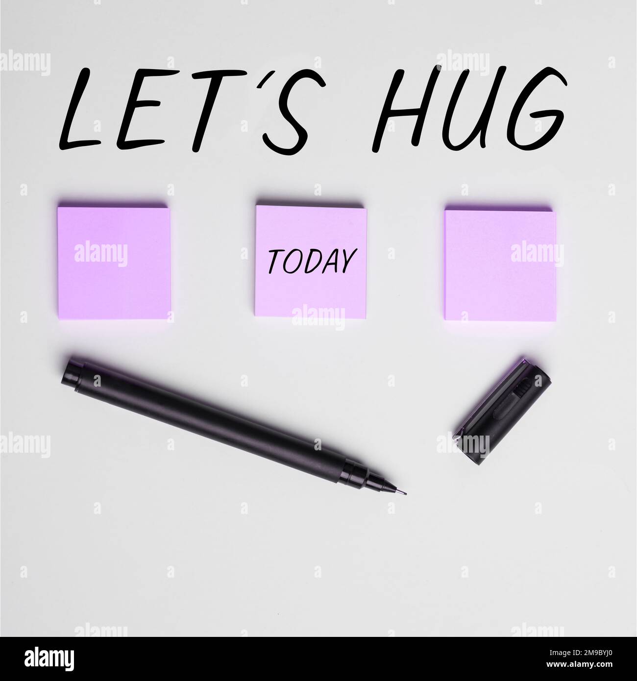Conceptual caption Let's Hug. Internet Concept Cuddle between two ...
