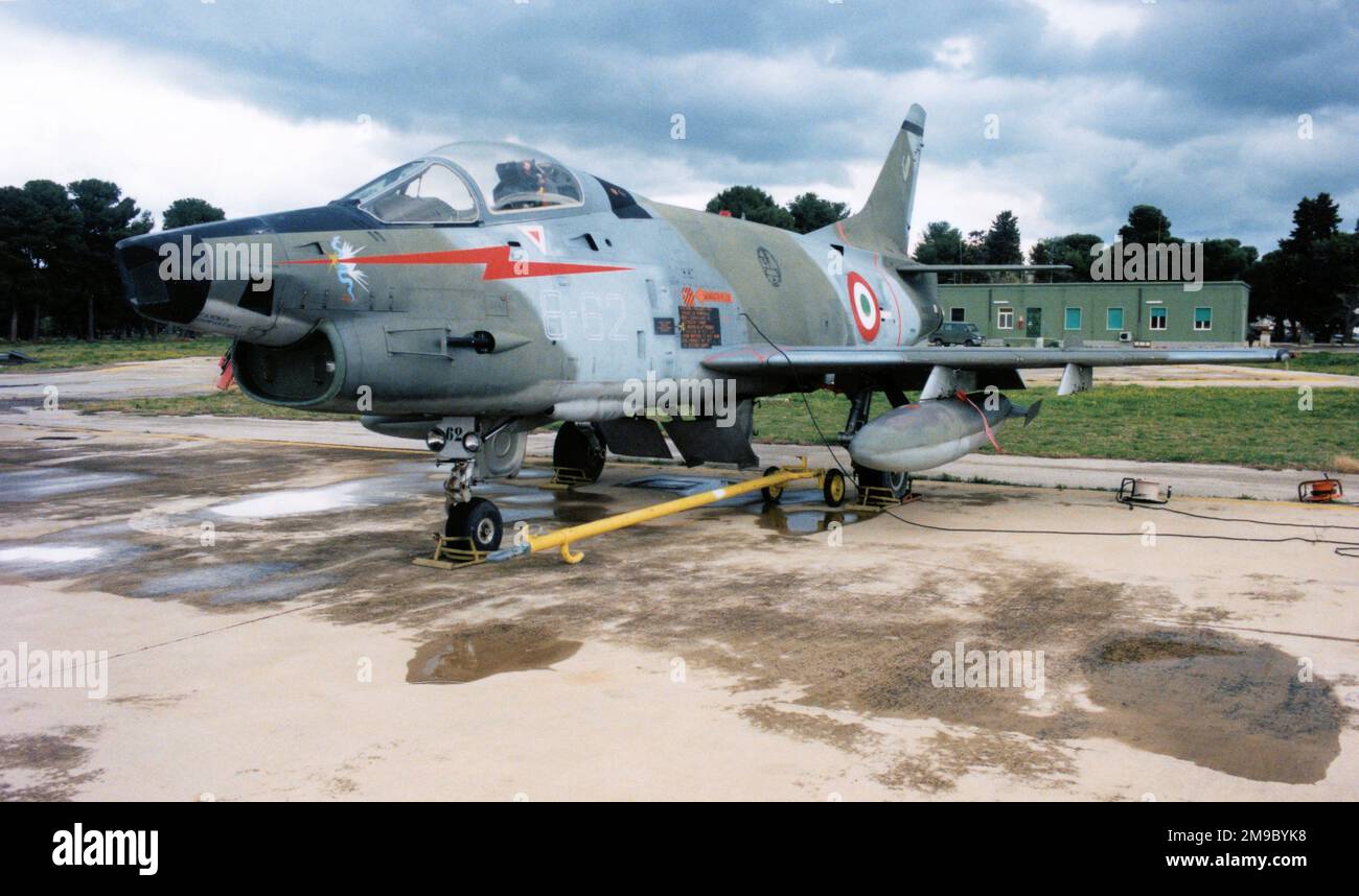 Fiat G-91Y MM6956 - 8-62 (msn 2063), awaiting preparation for gate ...