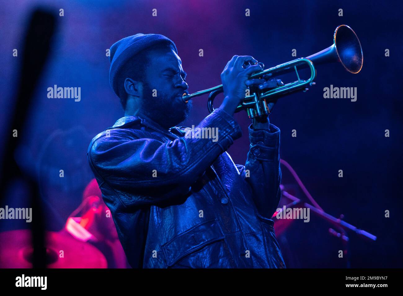 Giveton Gelin, trumpet performs with Julius Rodriguez during Winter ...