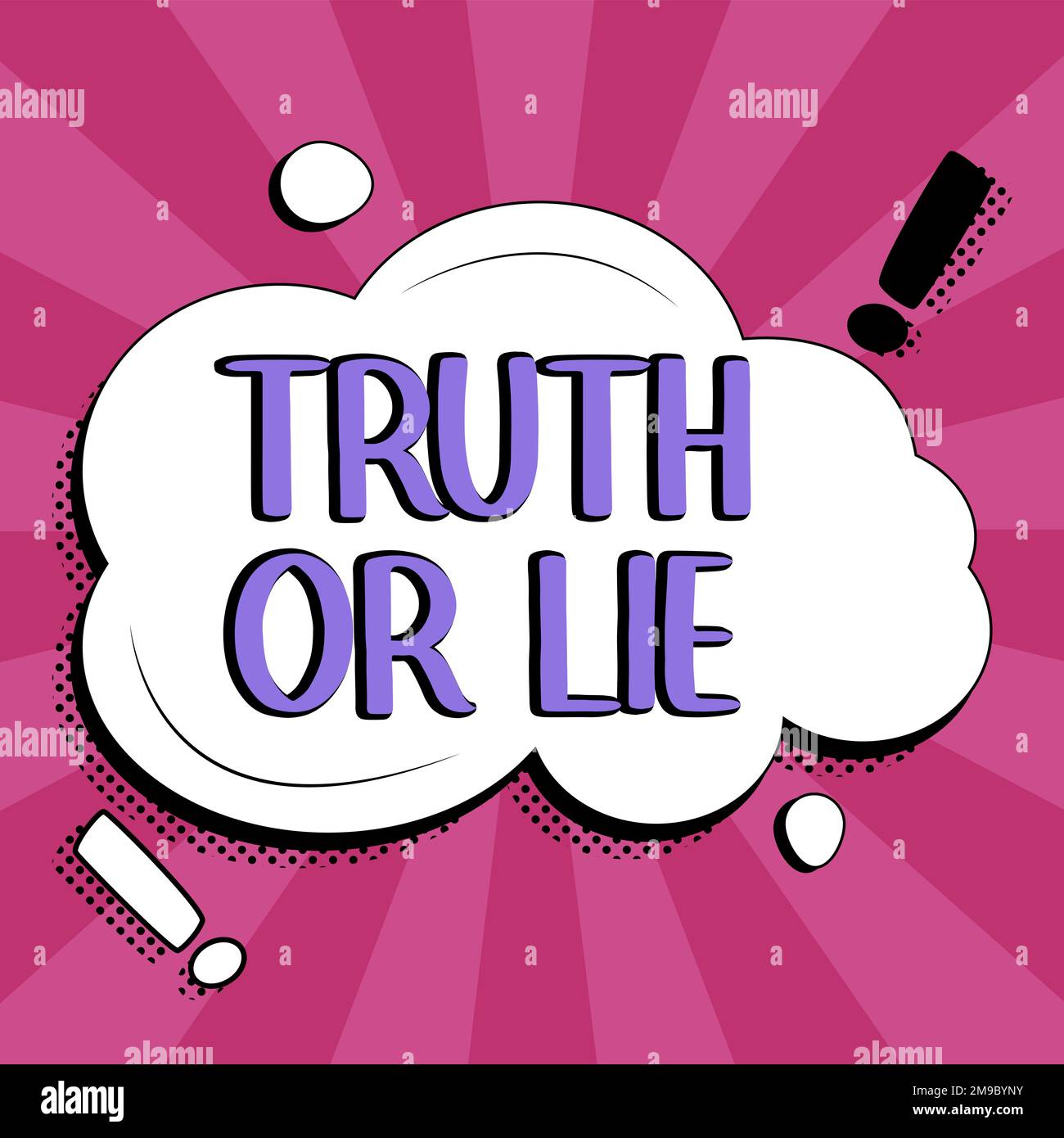 Text caption presenting Truth Or Lie. Conceptual photo Decision between ...