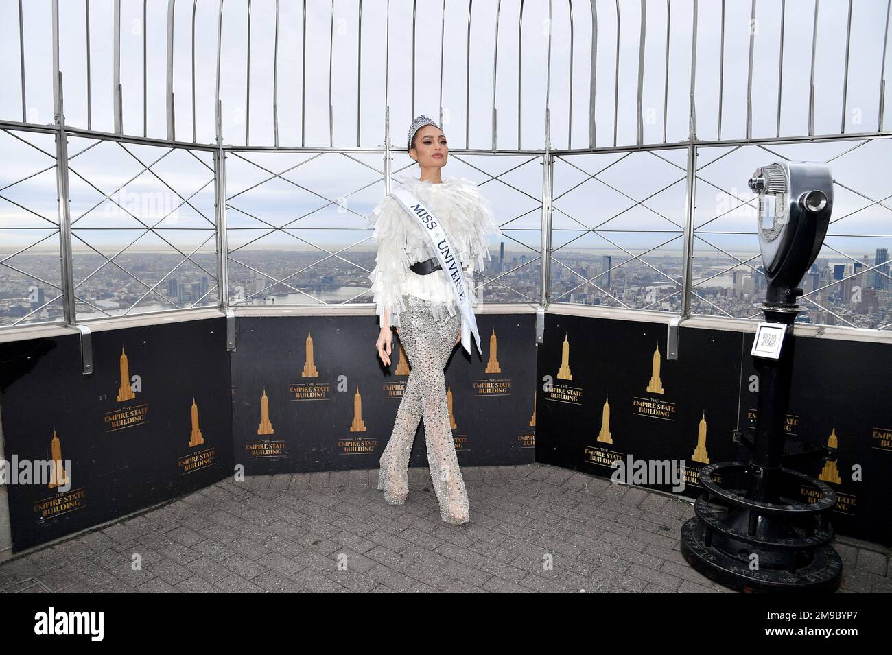 New York, USA. 17th Jan, 2023. Miss Universe 2022 R'Bonney Gabriel ...