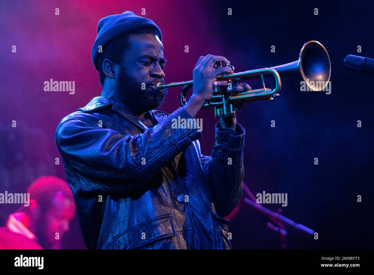 Giveton Gelin, trumpet performs with Julius Rodriguez during Winter ...