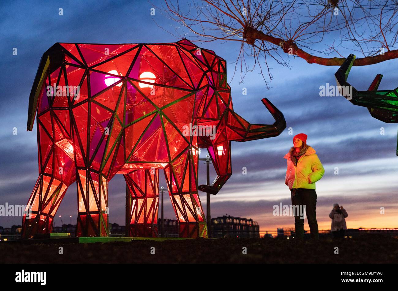 EDITORIAL USE ONLY Kate Bailey looking at Permafrost - Sleeping Giants ...