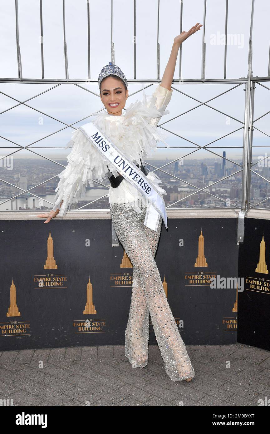 New York, USA. 17th Jan, 2023. Miss Universe 2022 R'Bonney Gabriel ...