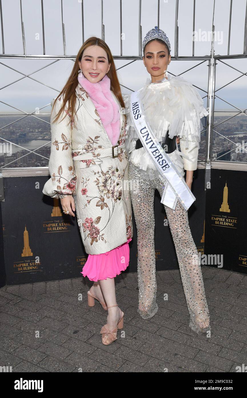 New York, USA. 17th Jan, 2023. (L-R) Chief Executive Officer of JKN ...
