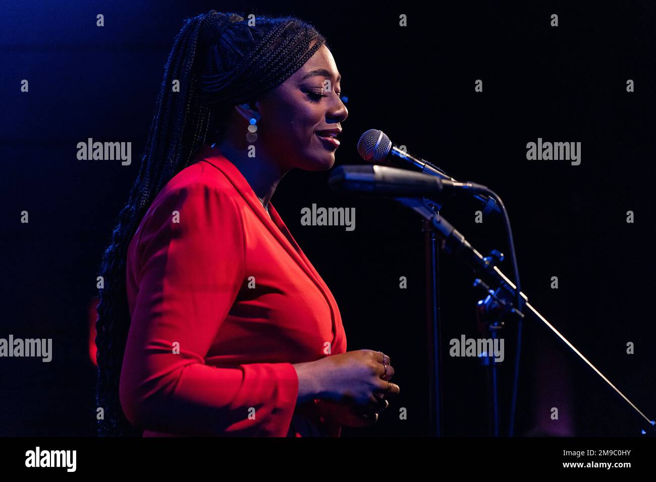 Samara Joy performs with Julius Rodriguez during Winter JazzFest ...