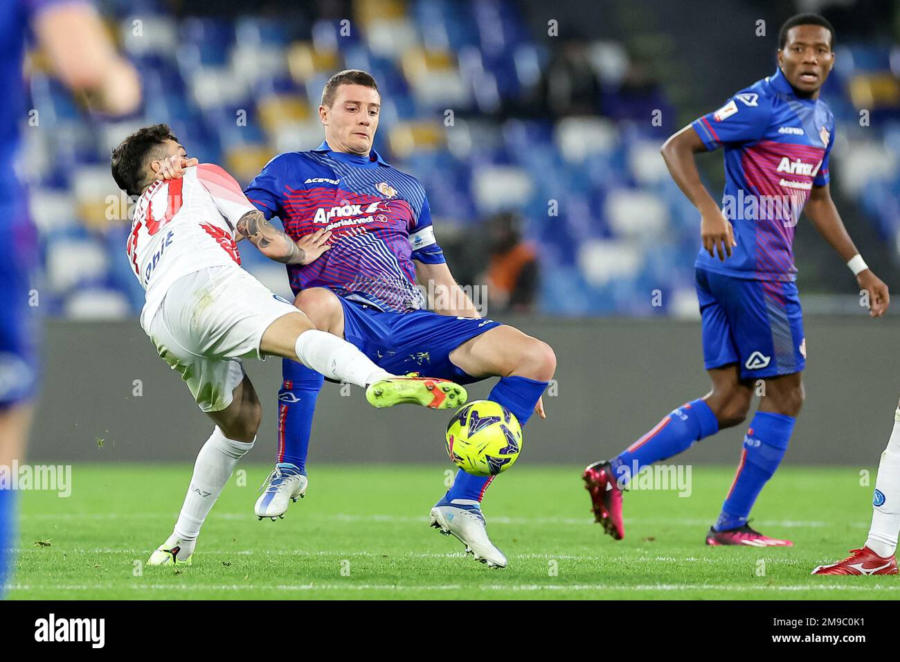 Napoli, Italy. 17th Jan, 2023. Gianluca Gaetano of SSC Napoli and ...