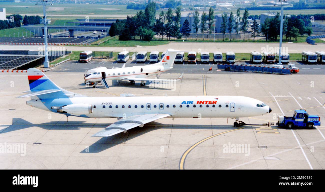 Sud se 210 super caravelle 12 f gcvk msn 276 hi-res stock photography ...