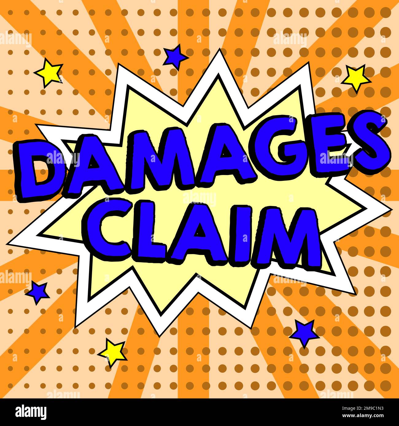Text showing inspiration Damages Claim. Business idea Demand ...
