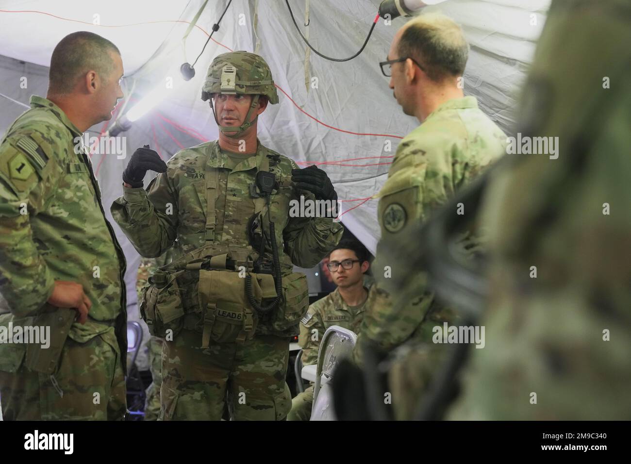 U.S. Army Brig. Gen. Curt Taylor, the Commander of the National ...