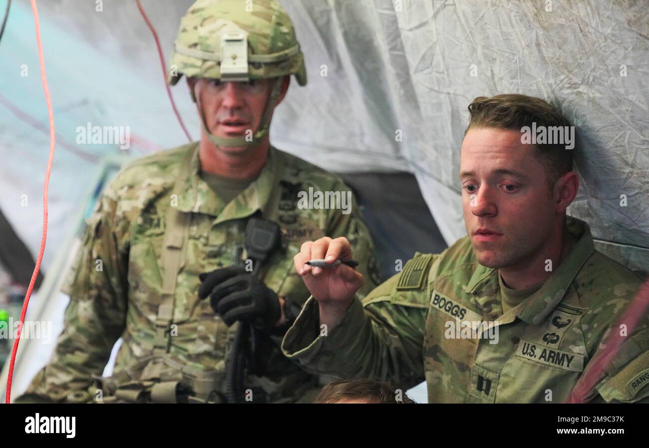 U.S. Army Capt. Clifton Boggs, a regimental assistant intelligence ...