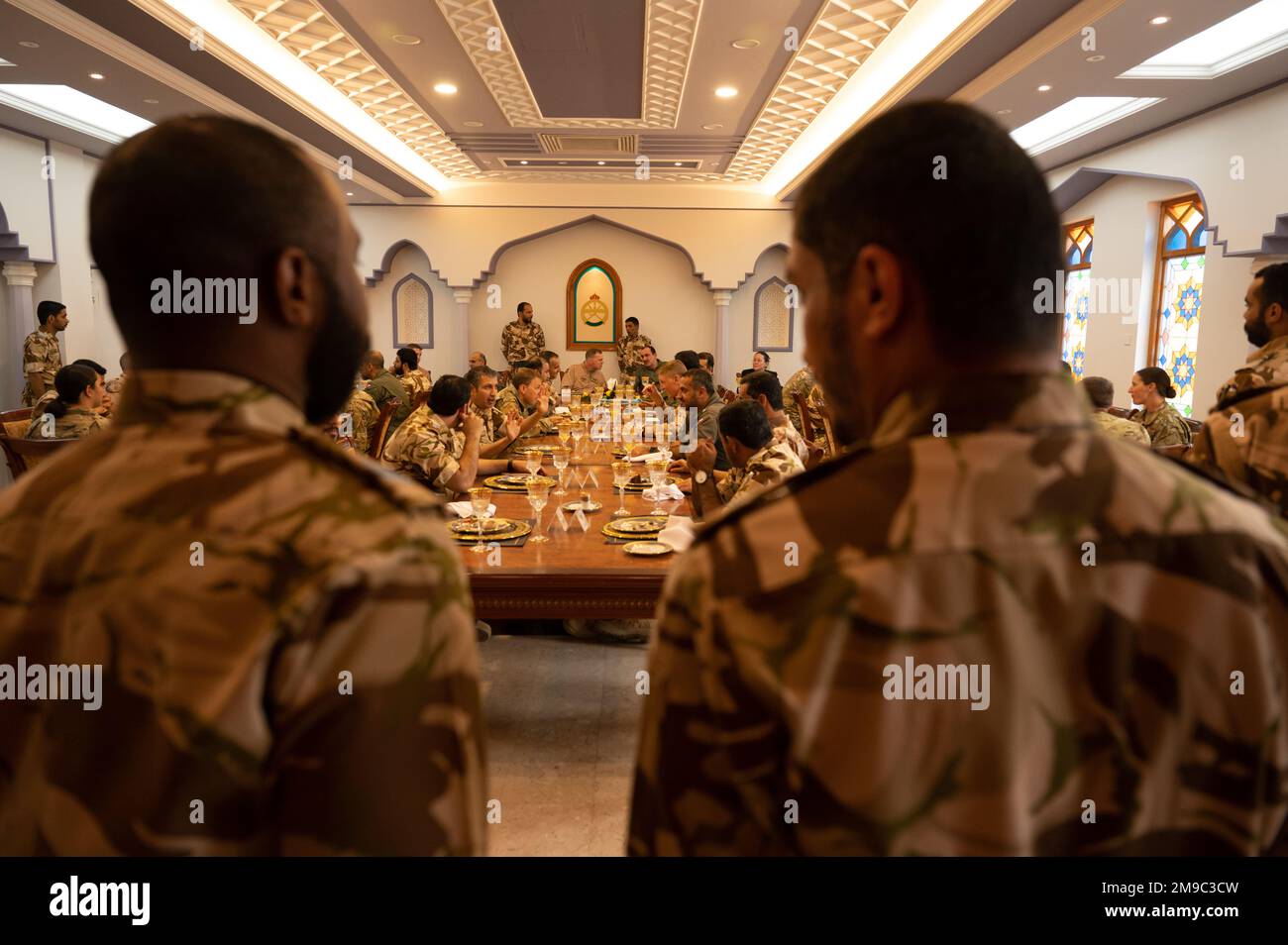 Members of the U.S. Air Force visit with members of the Royal Air Force ...
