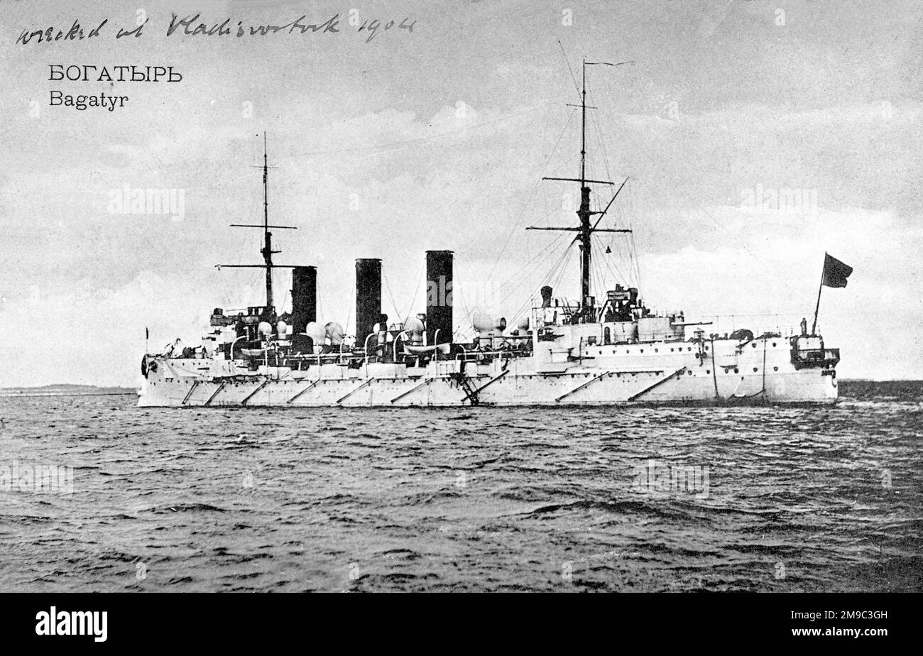 Russian protected cruiser Black and White Stock Photos & Images - Alamy