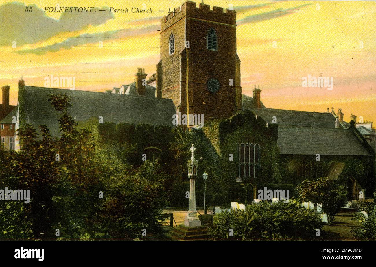 St Mary and St Eanswythe Church, Folkestone, Kent Stock Photo - Alamy