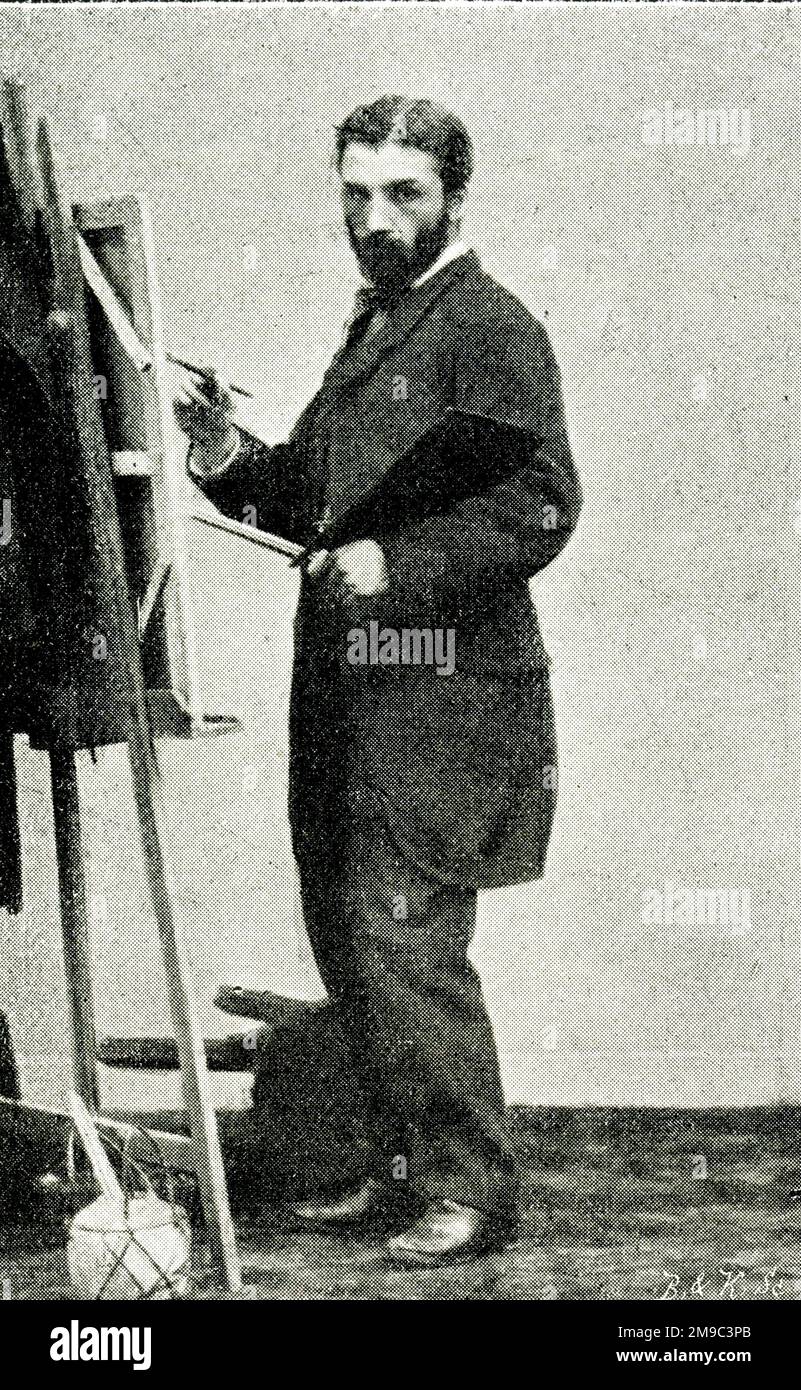 Leon Bonnat (1833-1922), French artist at the age of 28 Stock Photo - Alamy