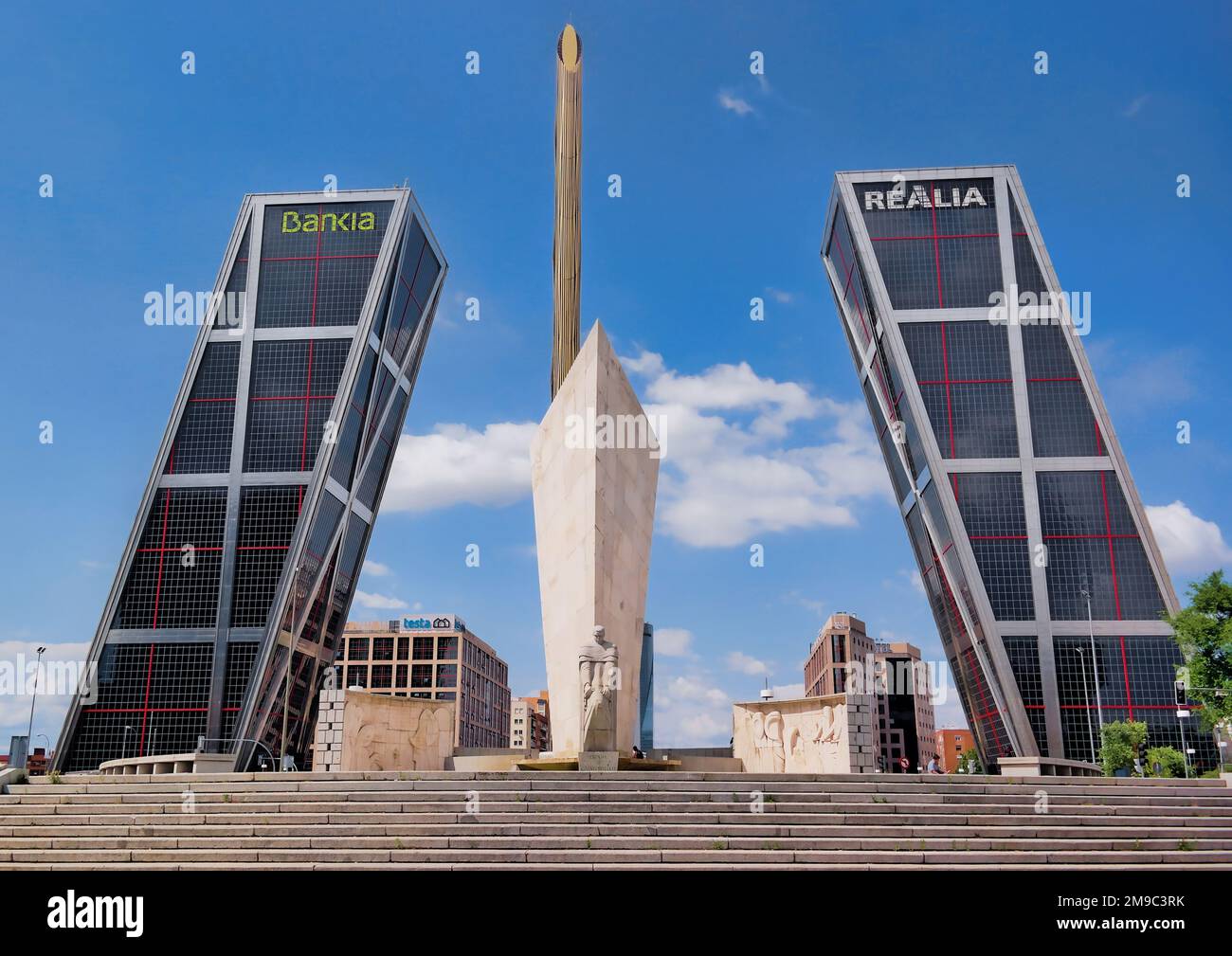 Madrid, Spain, May. 2018: Gate of Europe (Puerta de Europa) - twin ...