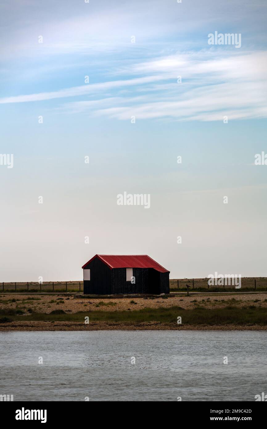 Rye harbour nature reserve hut hi-res stock photography and images - Alamy