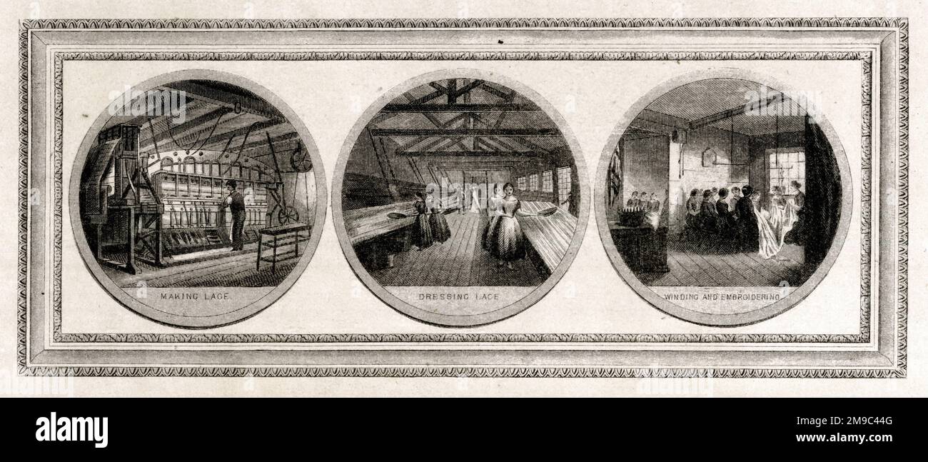 Lace Making - Making Lace, Dressing Lace, Winding and Embroidering (2 ...