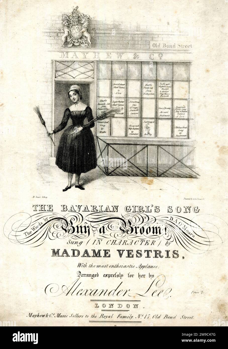 Music cover, The Bavarian Girl's Song, Buy a Broom, words by D A O ...