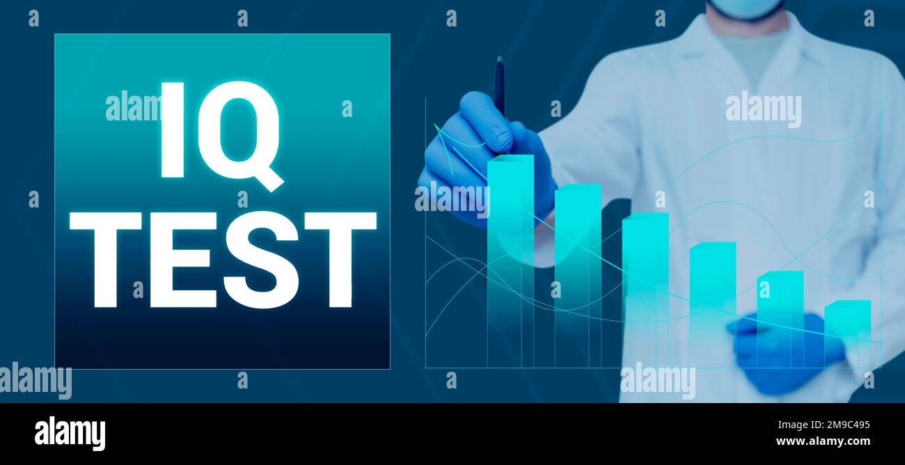 Inspiration showing sign Iq Test. Business approach attempt to measure ...