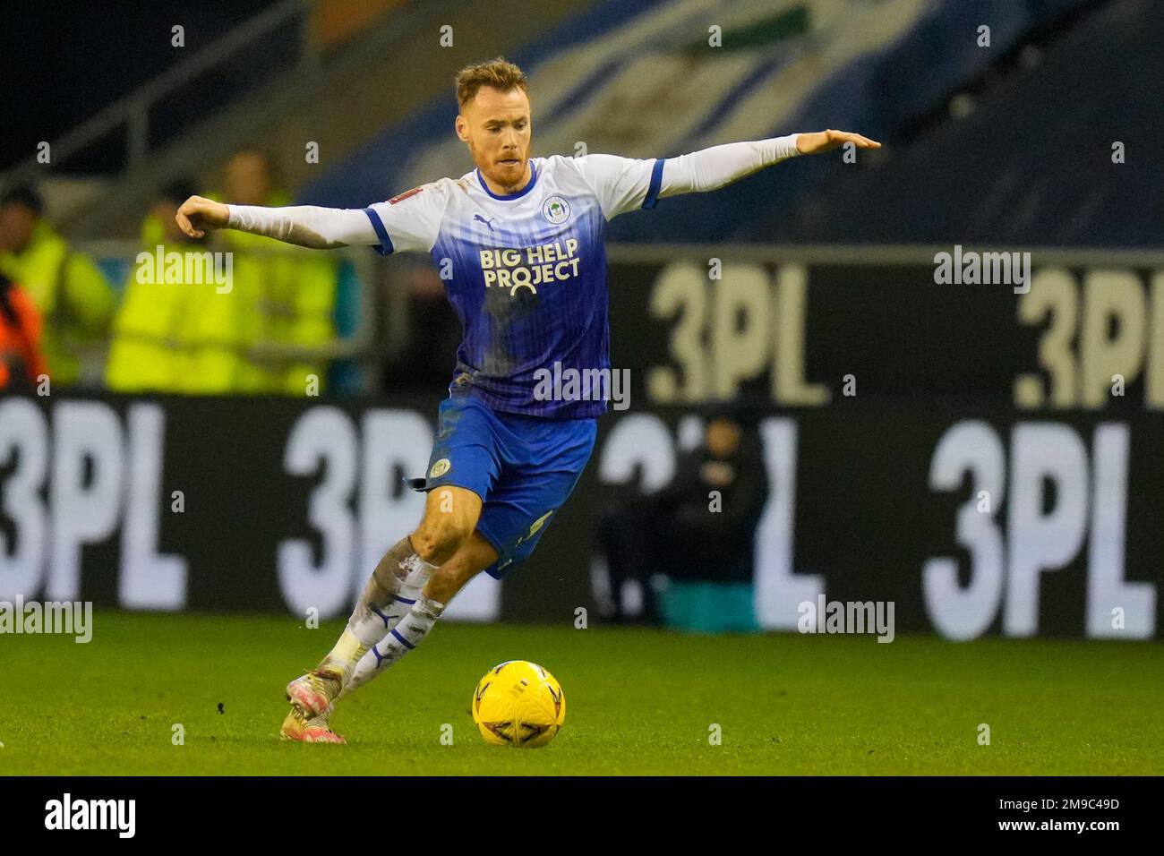 Tom Naylor #4 of Wigan Athletic during the Emirates FA Cup match Third ...