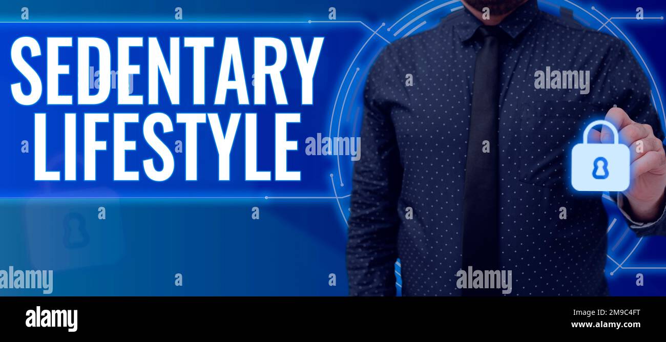 Inspiration showing sign Sedentary Lifestyle. Concept meaning ways and ...