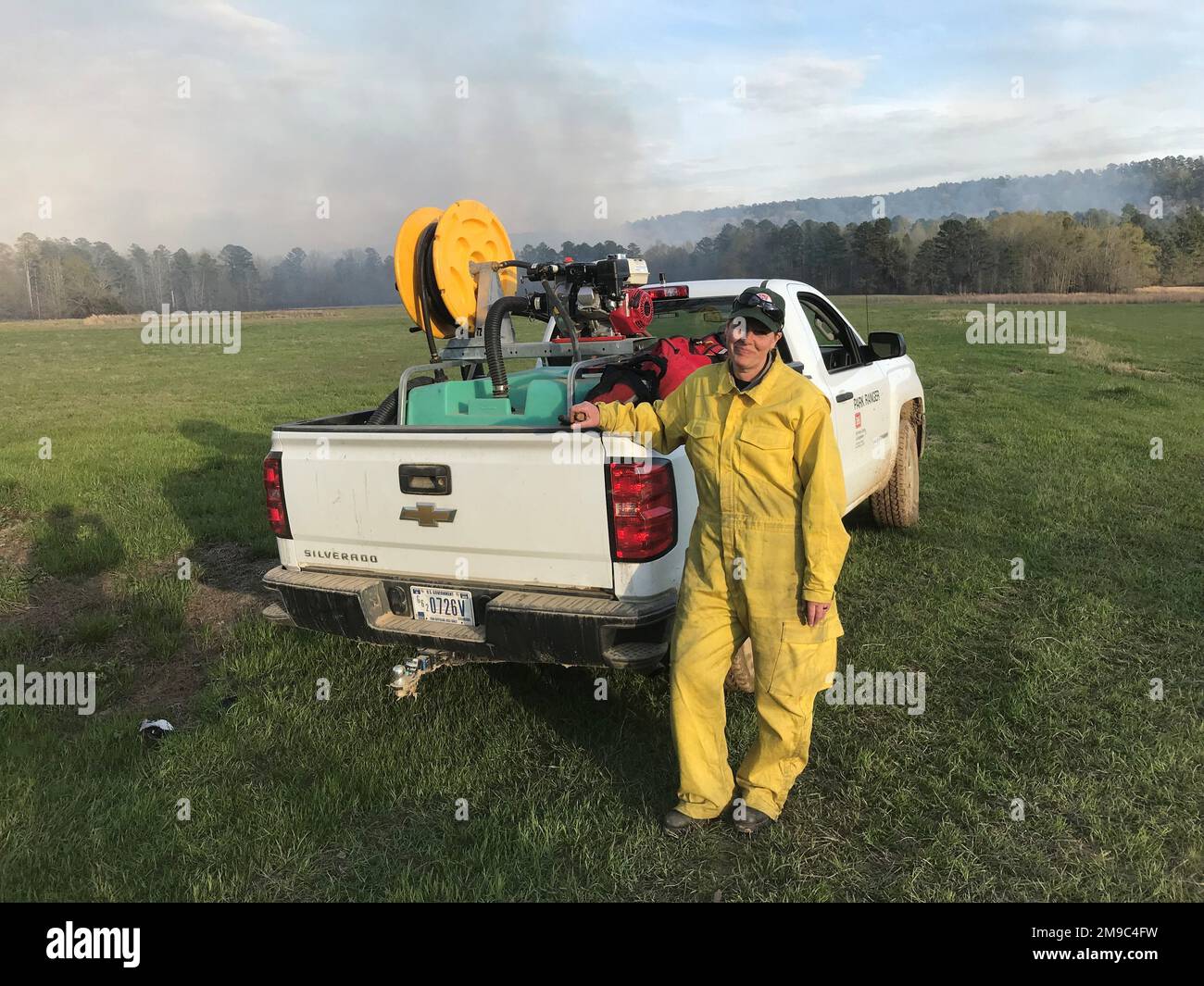 Ranger Lisa Owens from the Nimrod Lake Project Office patrols Stock ...