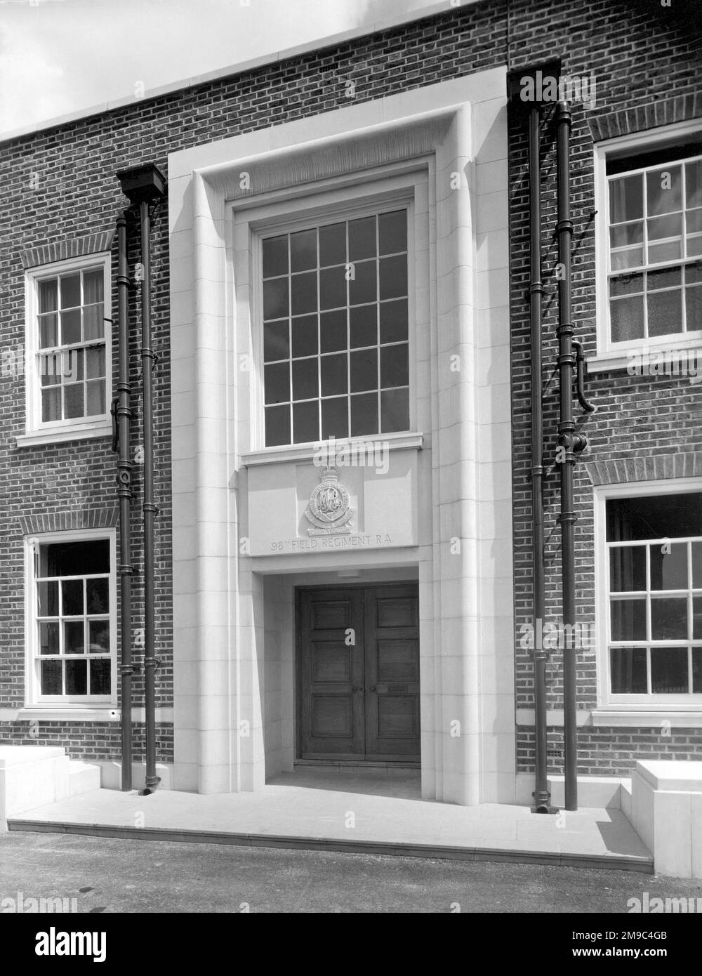 British Army - Front entrance of the headquarters of 98th Field ...