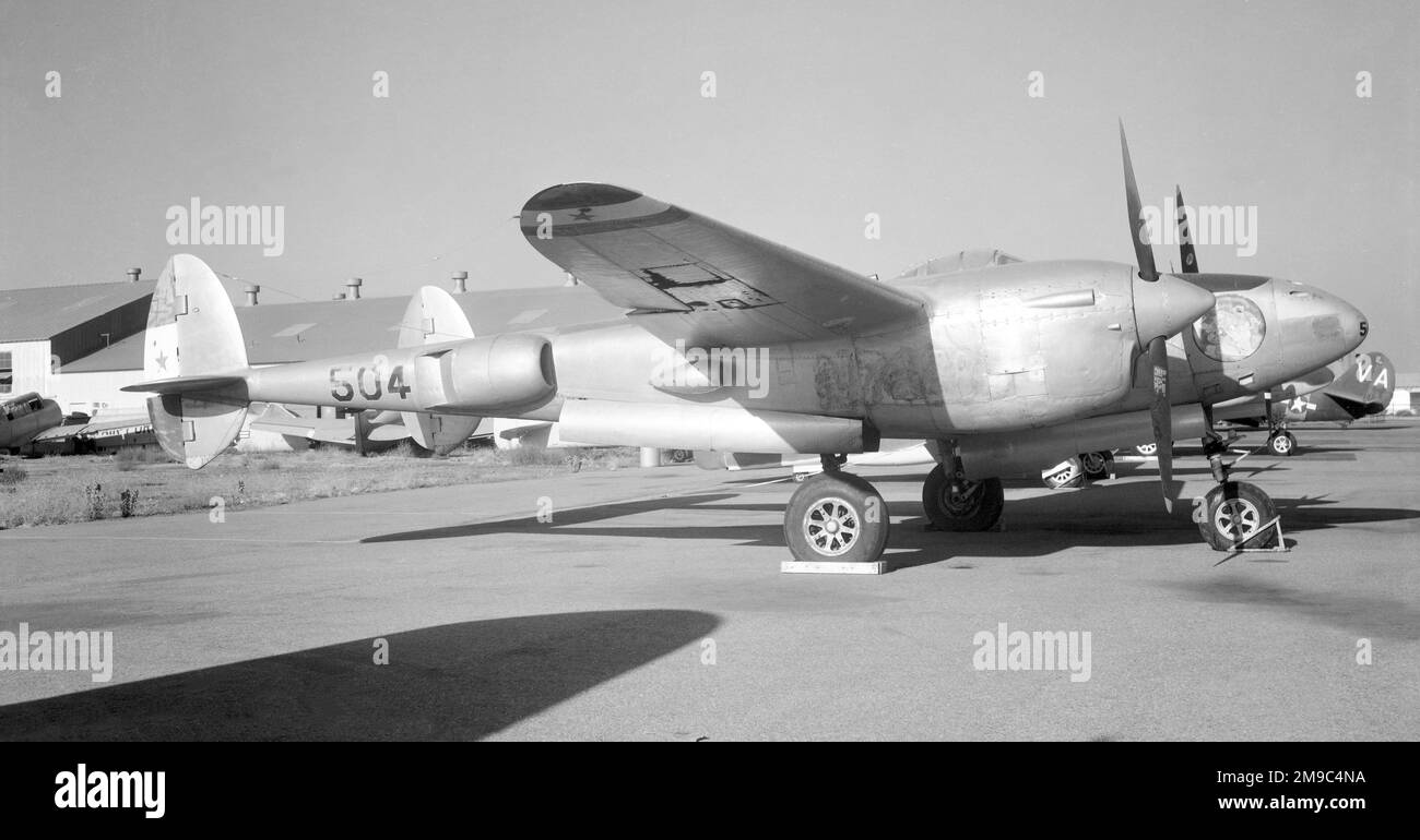 Lockheed P-38M Lightning '504', ex Honduran Air Force in September 1969 ...