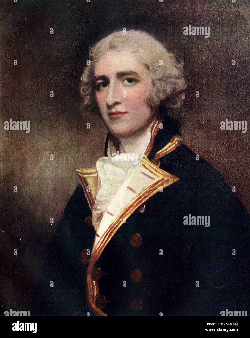 Captain William Bentinck, RN (1764–1813), portrait by George Romney ...