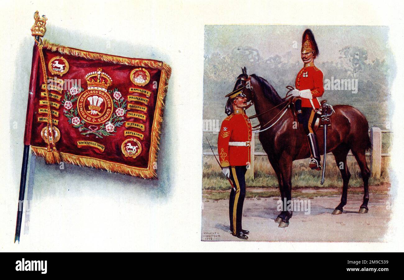 The Standard and Uniforms of the 3rd Dragoon Guards Stock Photo - Alamy