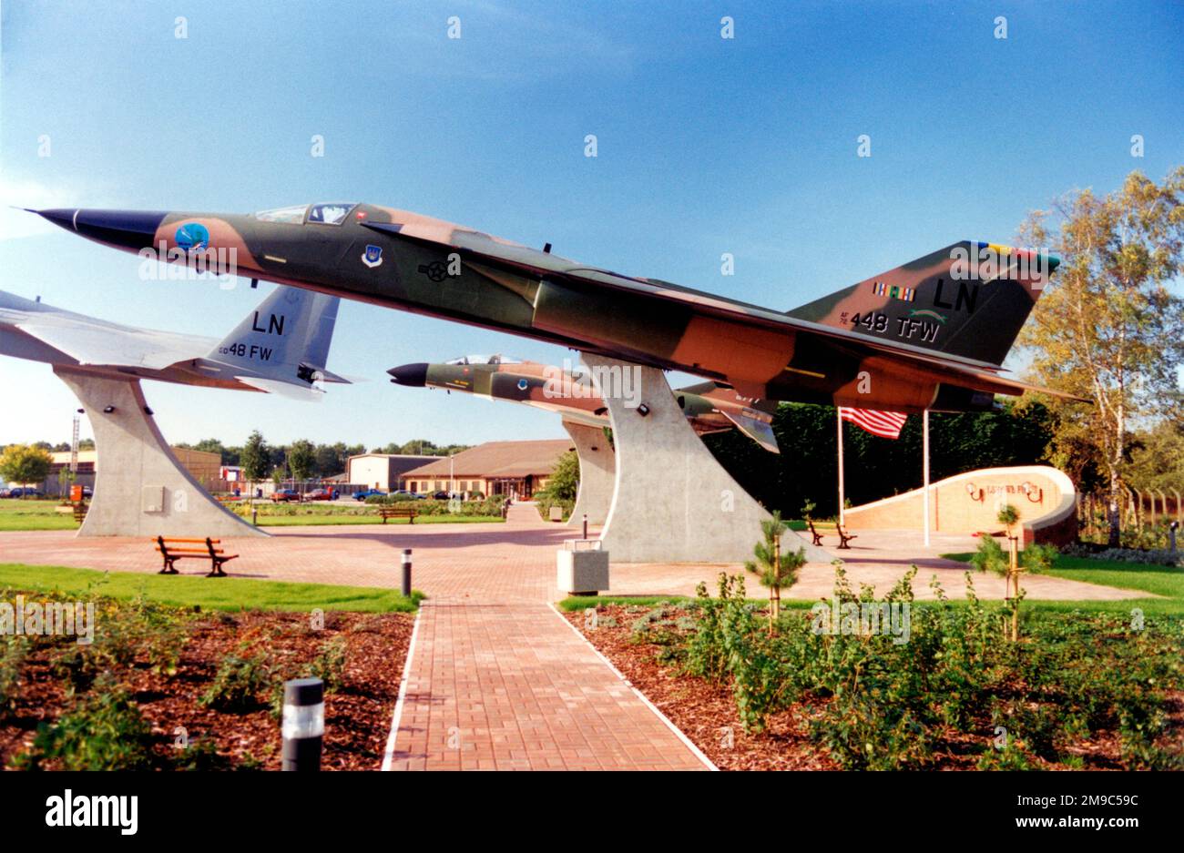 General Dynamics F-111E 68-0011 (msn 180), mounted on a pylon on ...
