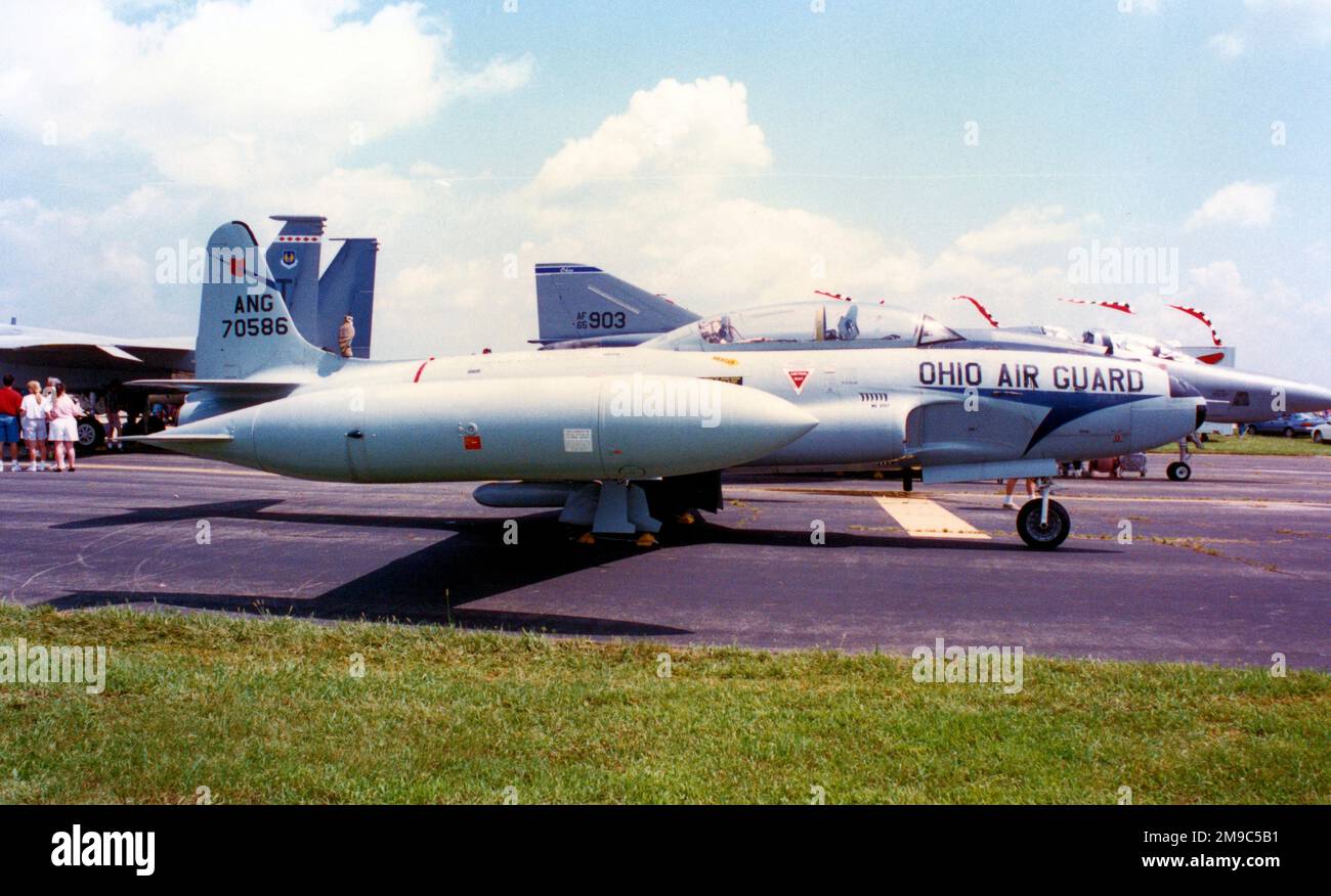 Lockheed T-33A-5-LO 57-586 (MSN 580-1315), on display at Rickenbacker ...