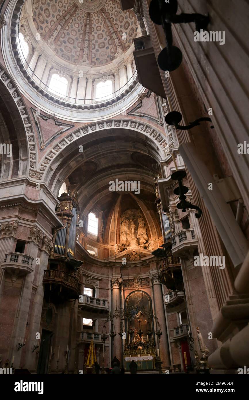 Mafra, Lisbon, Portugal- January 17, 2023: Beautiful Palace-Convent and ...